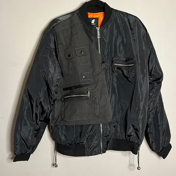 Boohoo Mens | Jackets & Coats | Boohoo Man X Burna Boy Bomber Jacket ...
